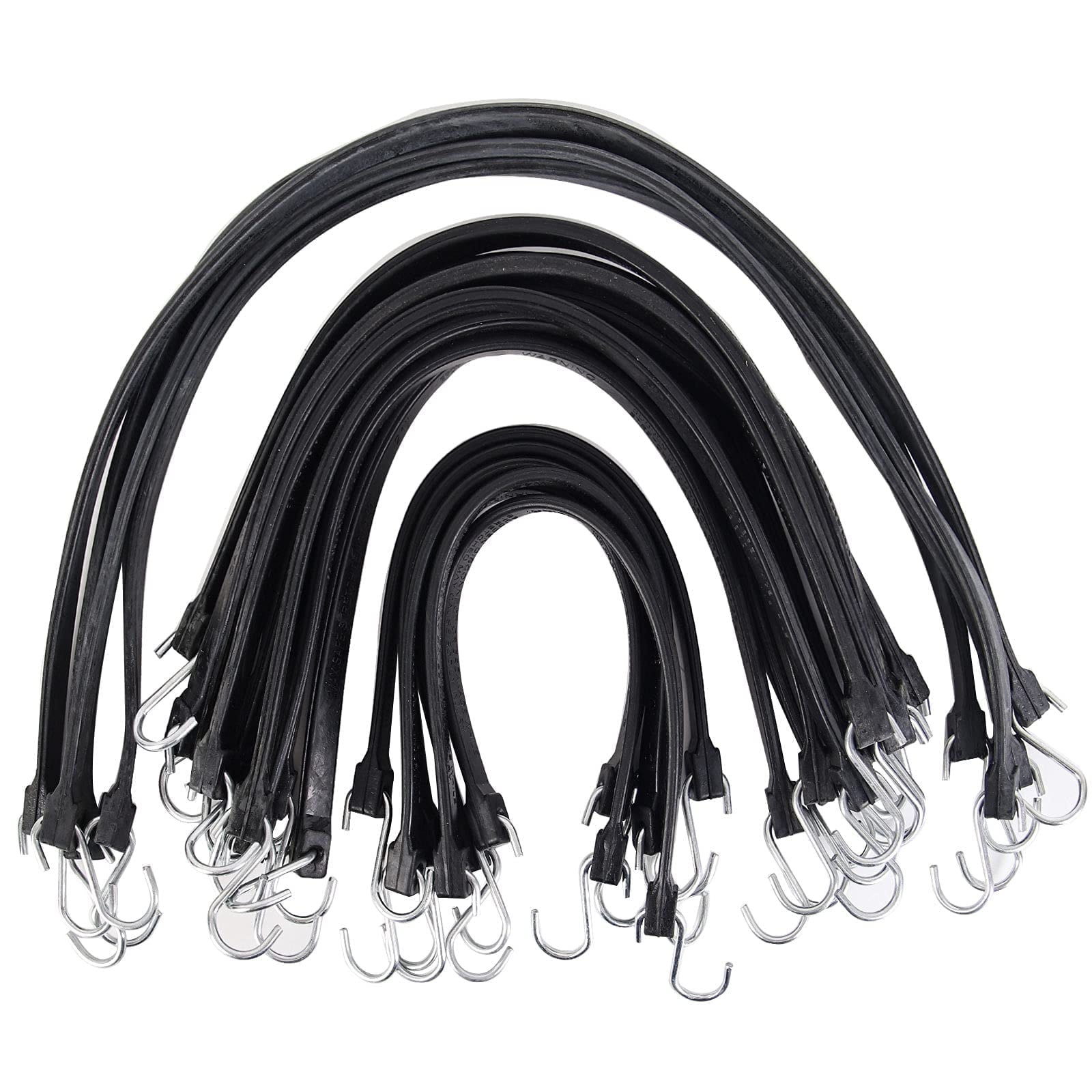 "XSTRAP Multipack Heavy Duty Adjustable Rubber Bungee Cords with S ...