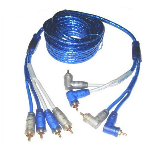 XScorpion 17Ft. - 4 Channel RCA Cable - TRIPLE SHIELDED - Walmart.com