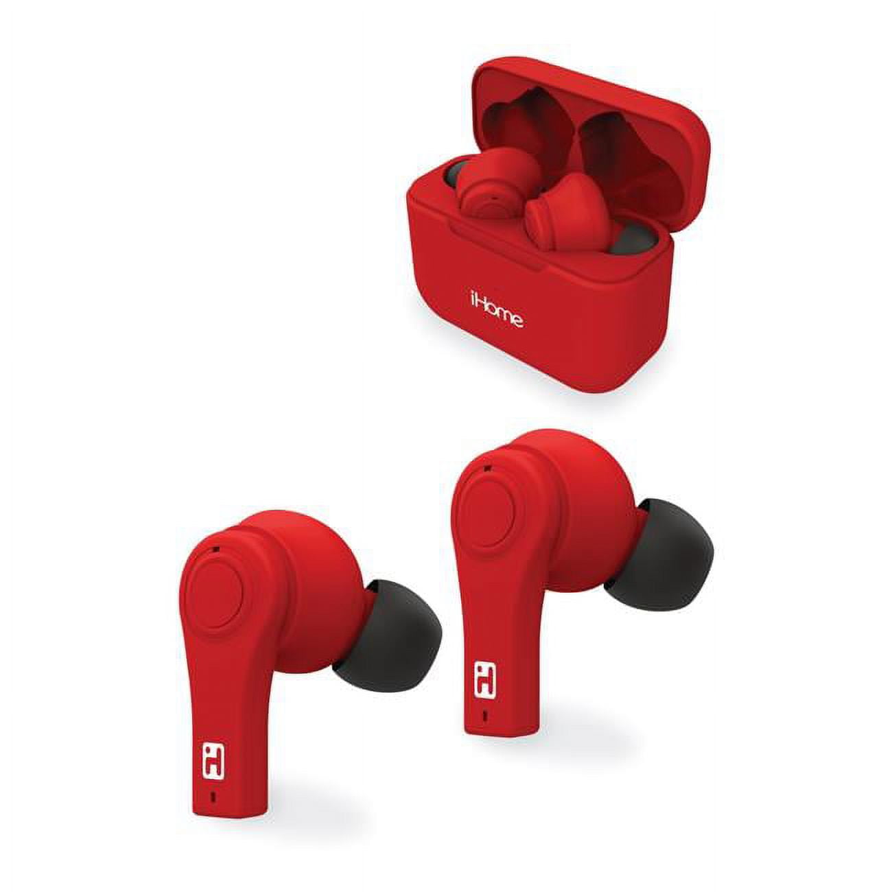 XT-12 True Wireless Bluetooth Sound Isolation Earbuds Red (BE-214-RD ...