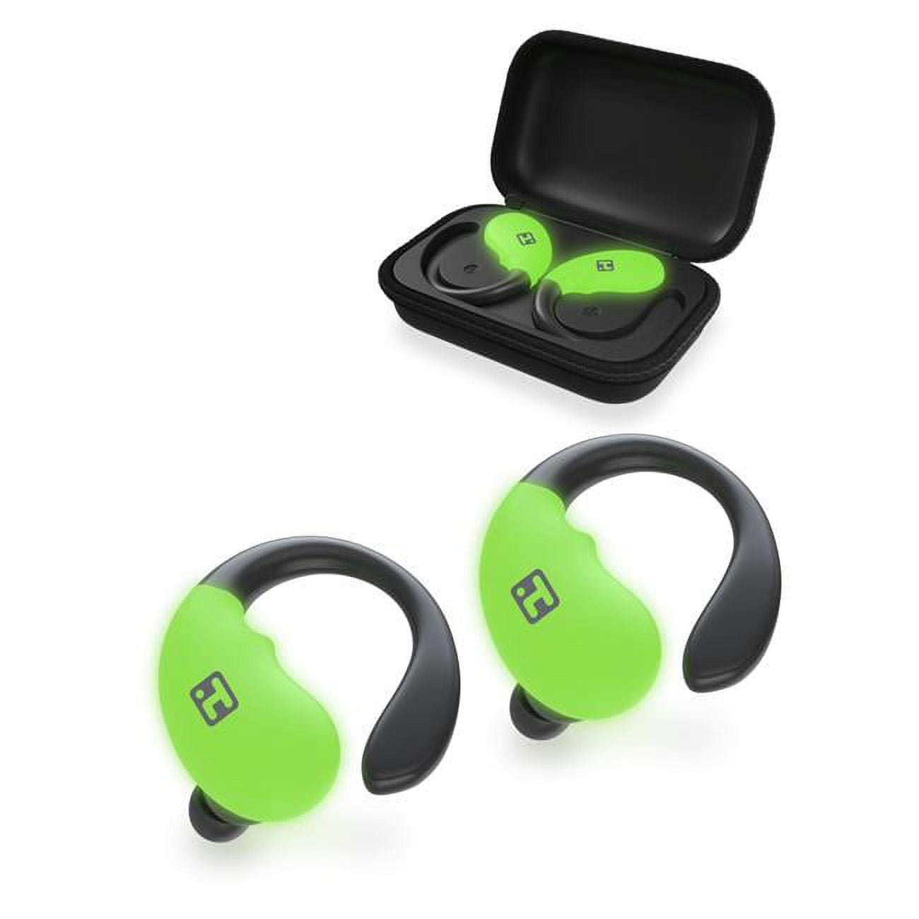 XT-33 Bluetooth TWS Zip-Case Earbuds with Sporty Secure Fit and ...