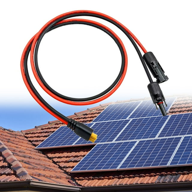 XT60 Adapter To Solar Plug Socket Extension Charging Cable Wire 12AWG ...