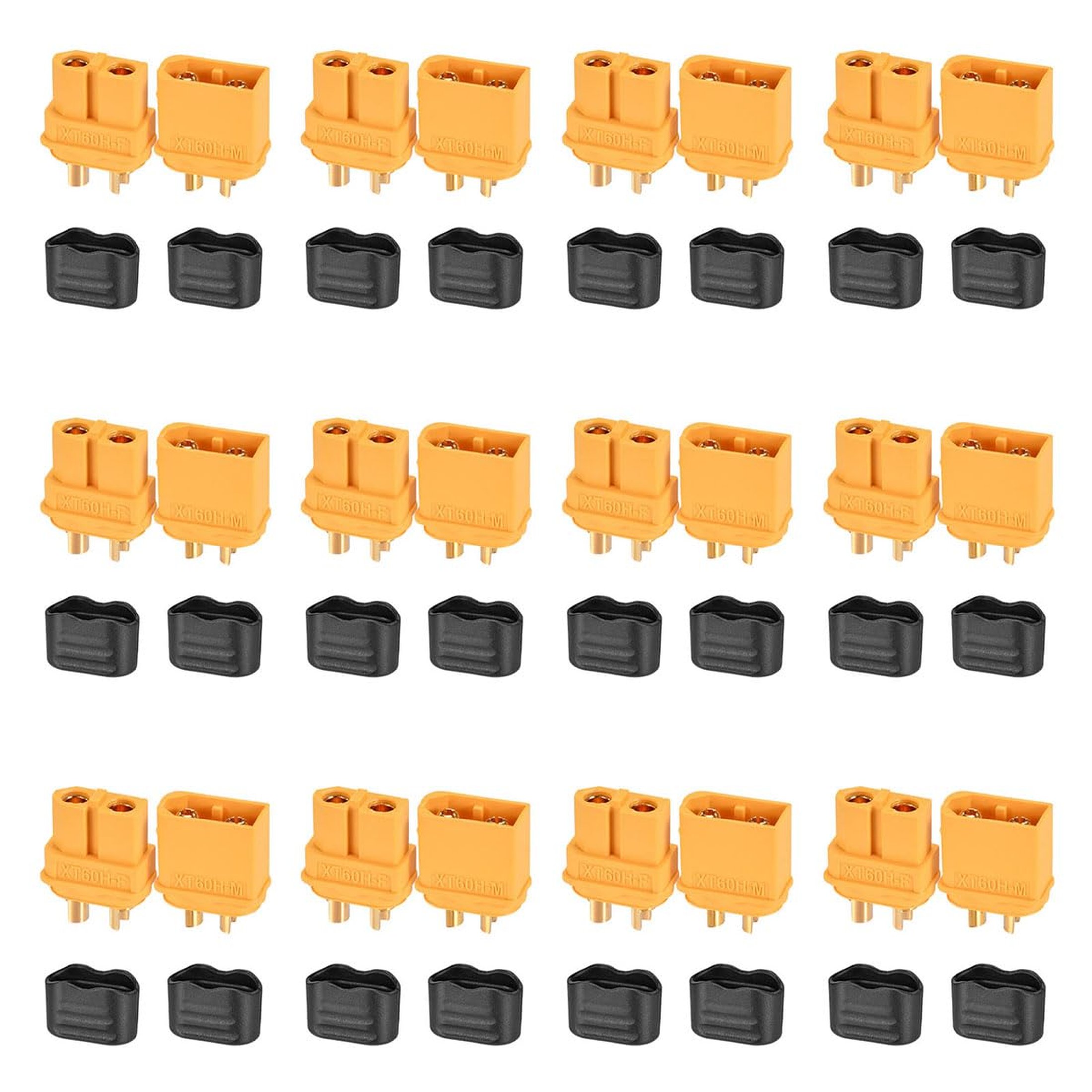 XT60 Connector Set 12 Pairs Male Female Bullet Plugs for RC Solar Power - Walmart.com