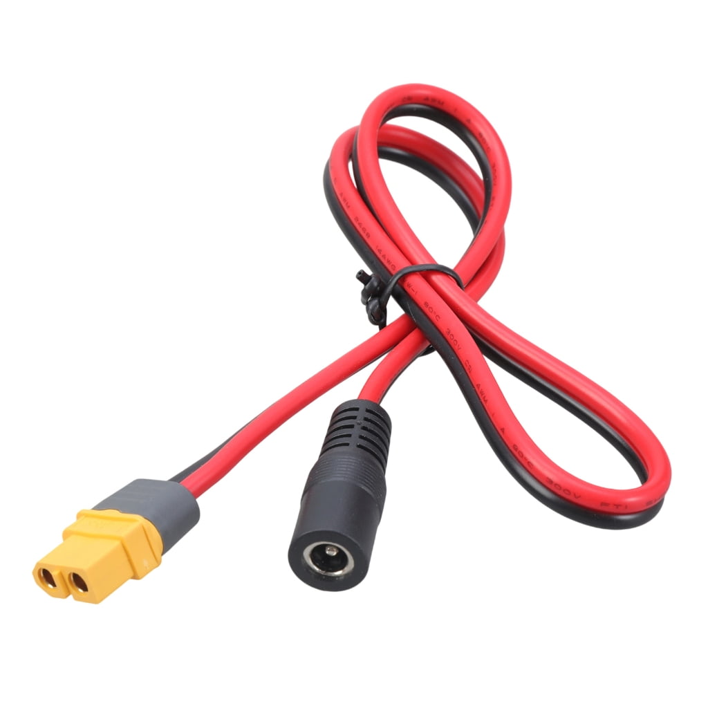 XT60 Female to 5.5x2.1mm/5.5x2.5mm Power Cable for Remote Toys Energy ...