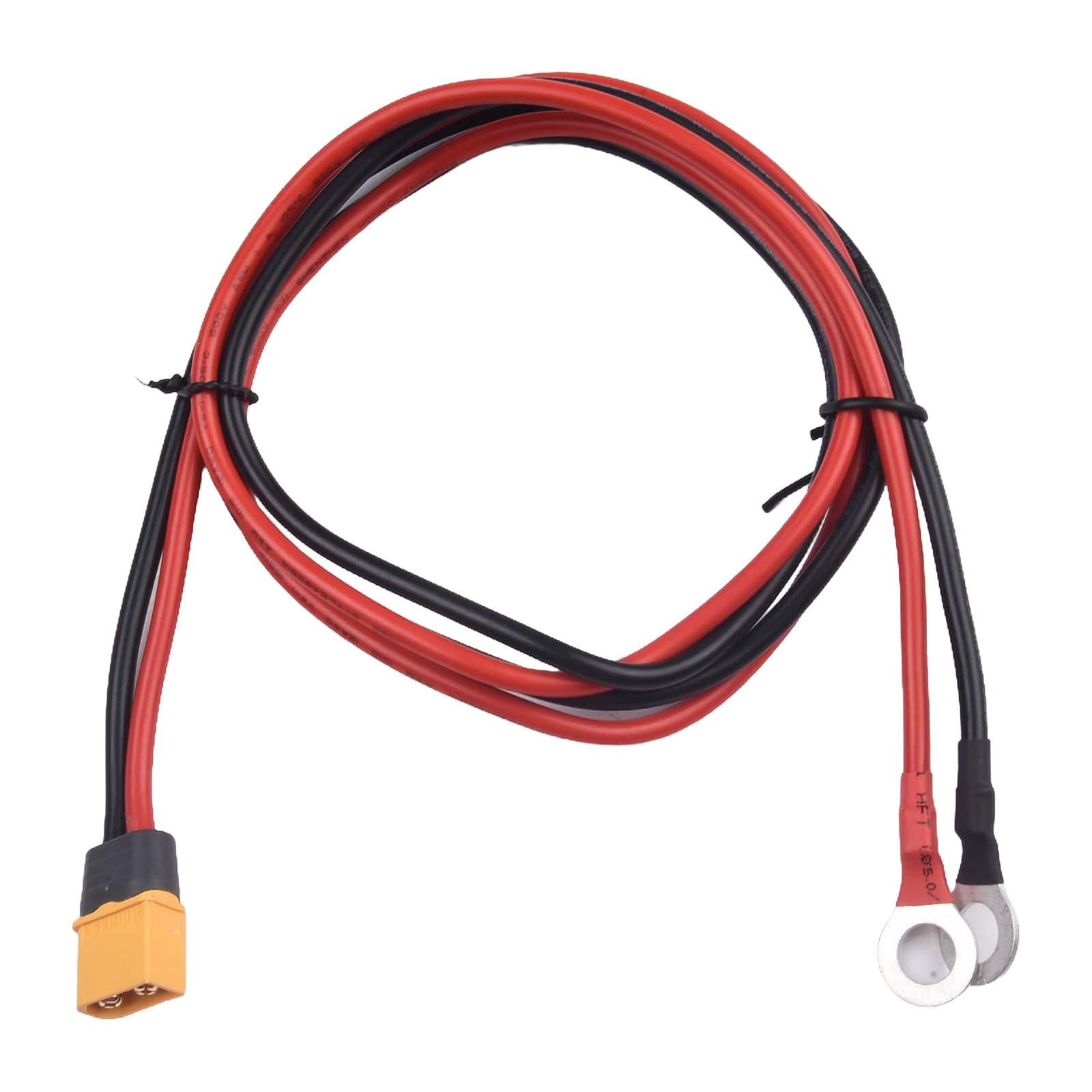 XT60 Grommet to Round Ring Terminal Connector Cable 12AWG RC Battery ...