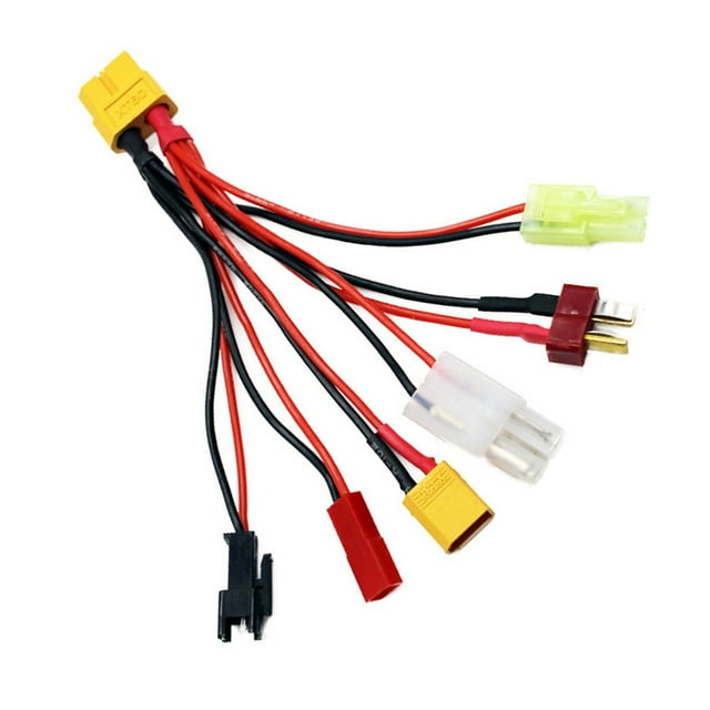 XT60 Paralleled Connector Cable 6 Port High Current 30Ah For Remote ...