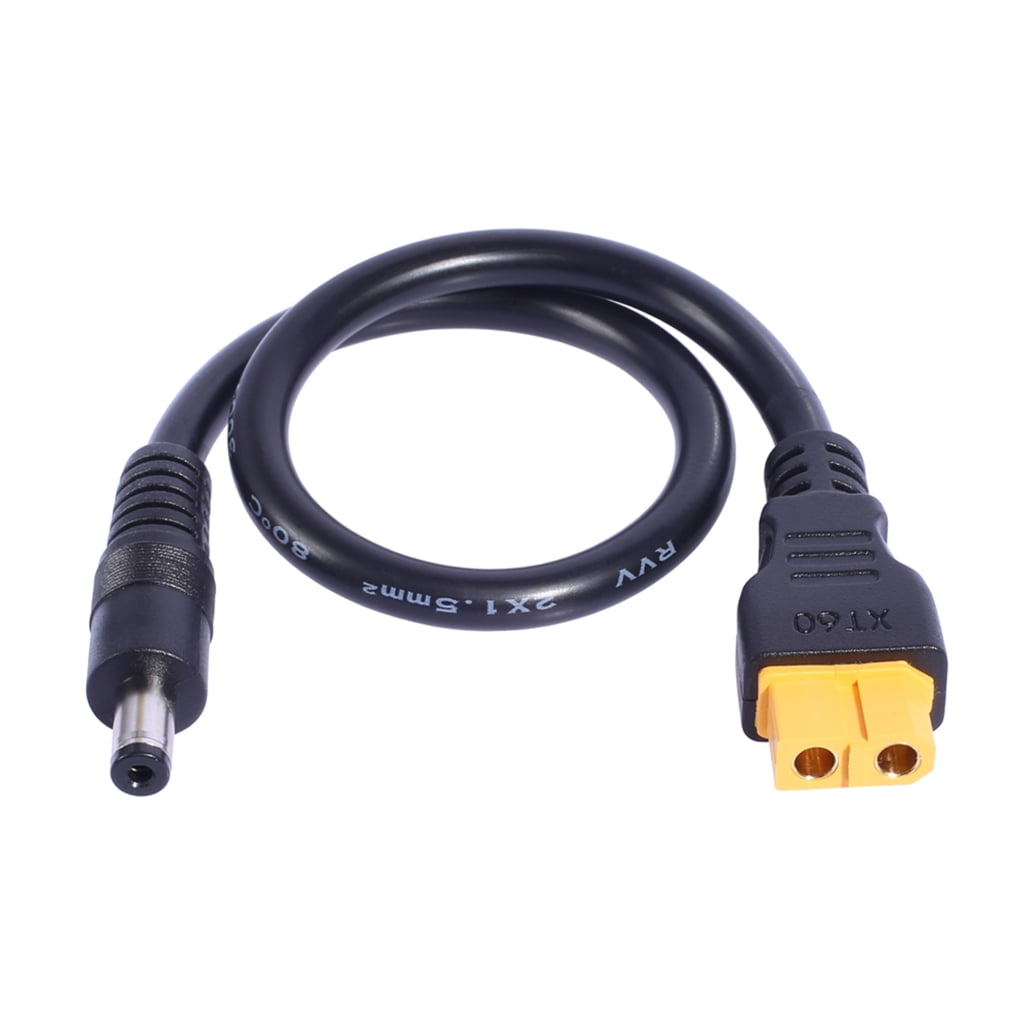 XT60 to 5.5x2.1mm/5.5x2.5mm Power Cable for Remote Toy and Energy ...