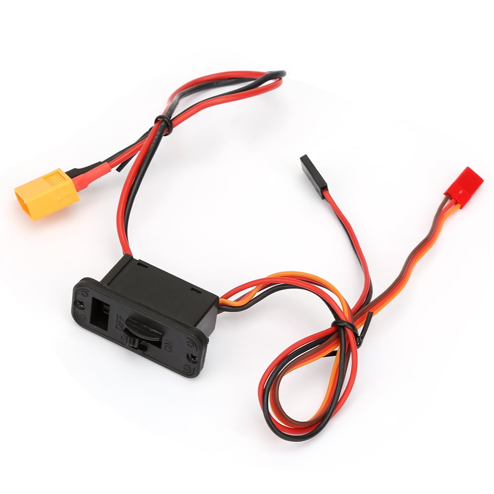XT60 to JR/Futaba Connector with On/Off Button for Heavy Duty Use High ...