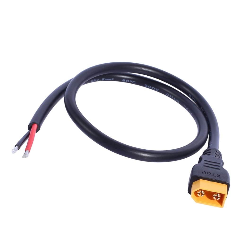 XT60H Plug to 2Pin Connectors with 19.69inch 14AWG Silicone Cable for ...
