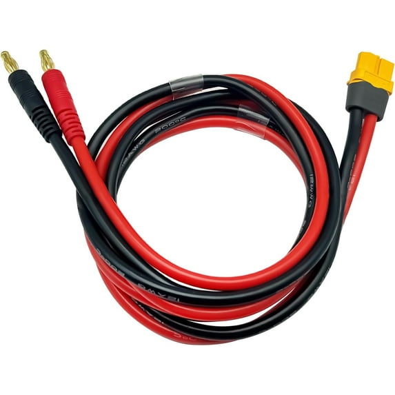 XT60H (XT60 Upgarded Female Connector Plug to 4mm Banana Plugs Battery ...