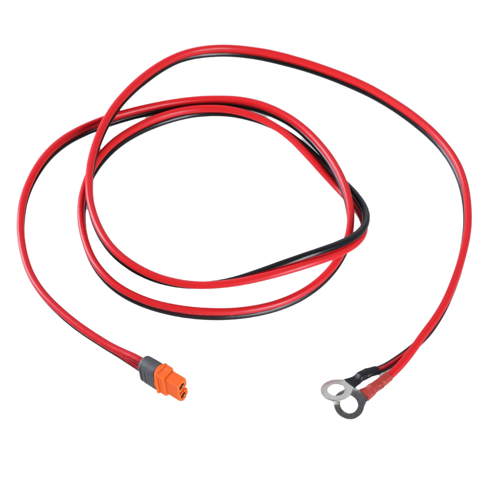 XT60i Female to Round Rings Cable Wire 12AWG for UAV and Solar Panel ...
