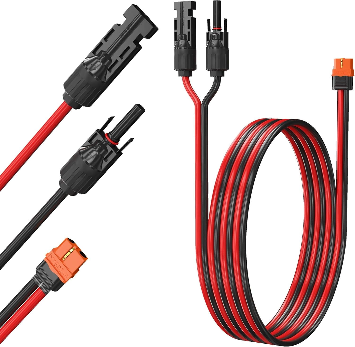 XT60i Solar Charging Cable 12AWG 5FT - Solar Panel to LiFePO4 Battery ...