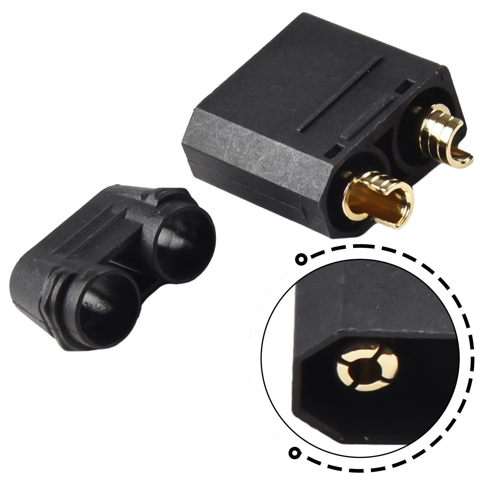 XT90H-M Lithium Battery Charging Port Plug Fixed Base Electric Vehicle ...