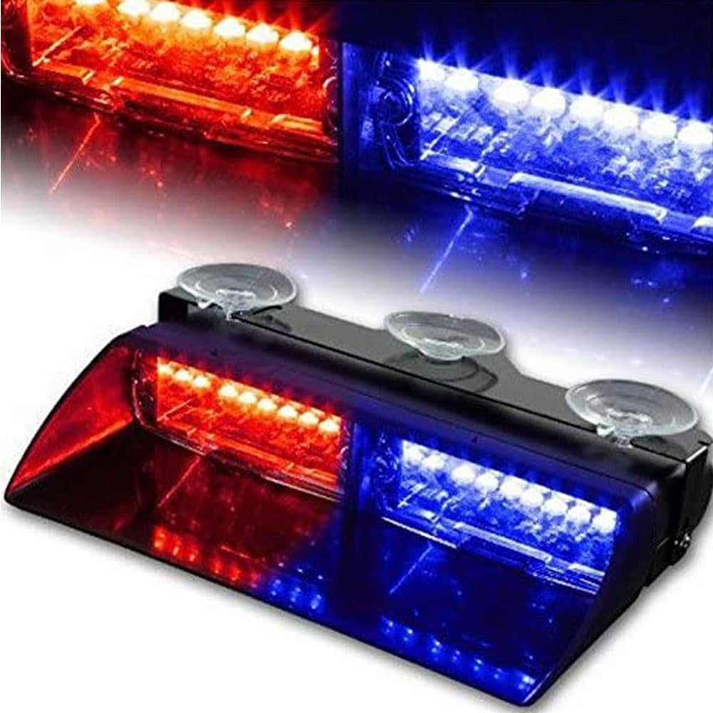 XTAUTO Car 16-led 18 Flashing Mode Emergency Vehicle Dash Warning ...