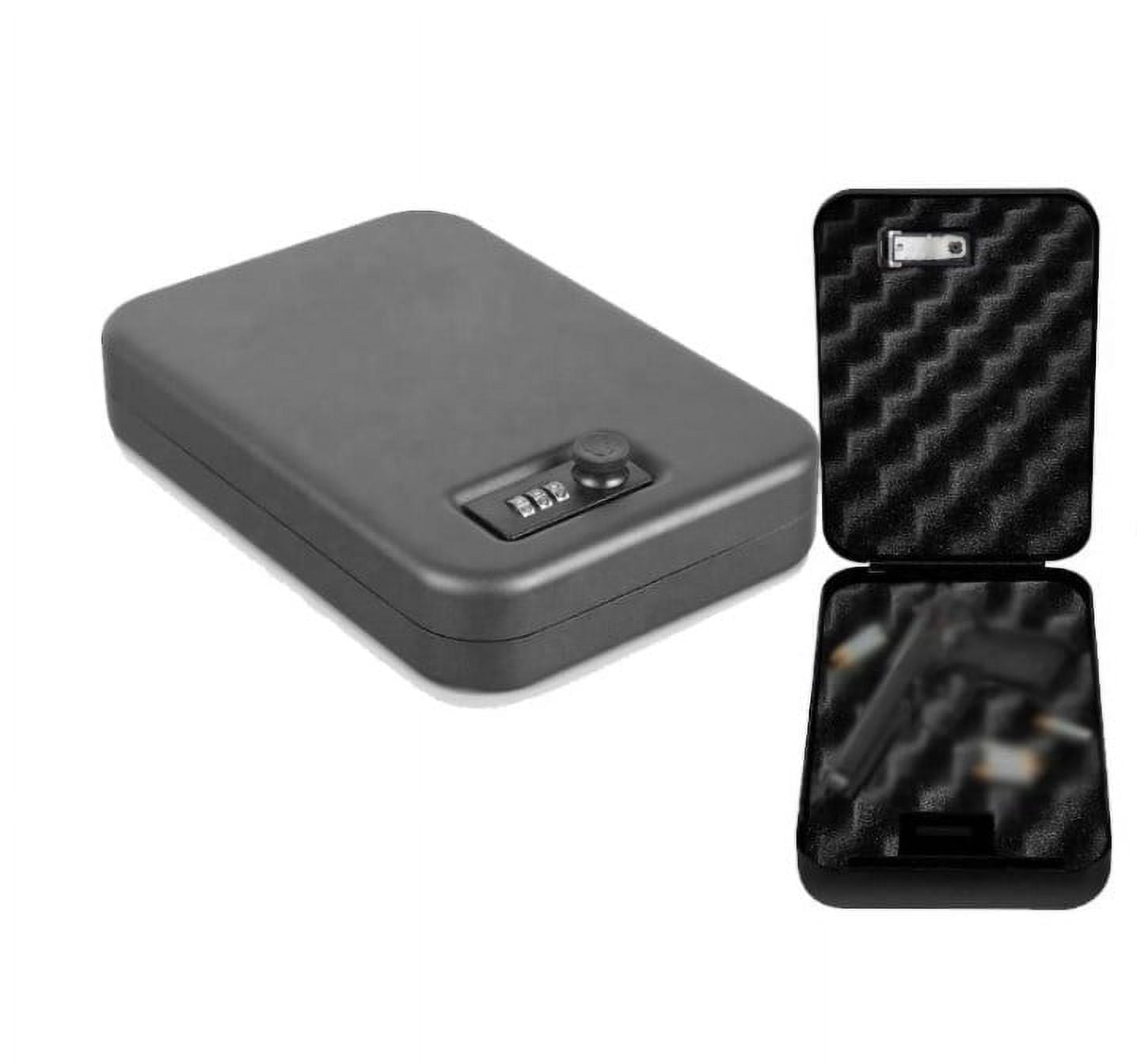 XTEILC Anti Theft Portable Gun Safe with Password, Solid Steel ...