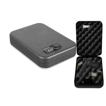 SnapSafe Lock Box Extra Large Keylock Gun Safe, 10" x 7" x 2", 16-Gauge ...