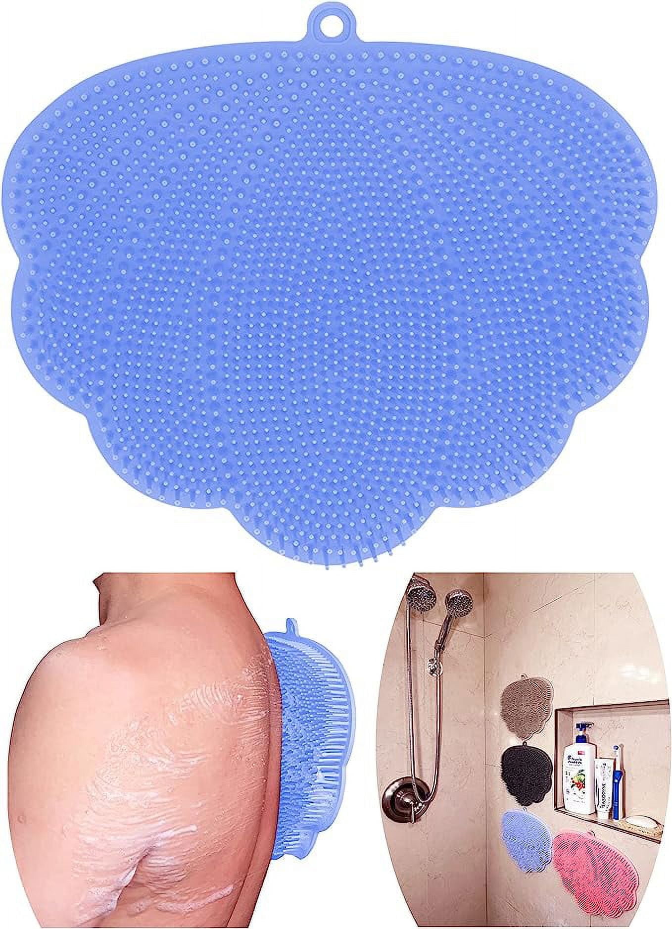 XTEILC Back Scrubber Hands-Free for Shower. Easy to Clean Big Flat ...