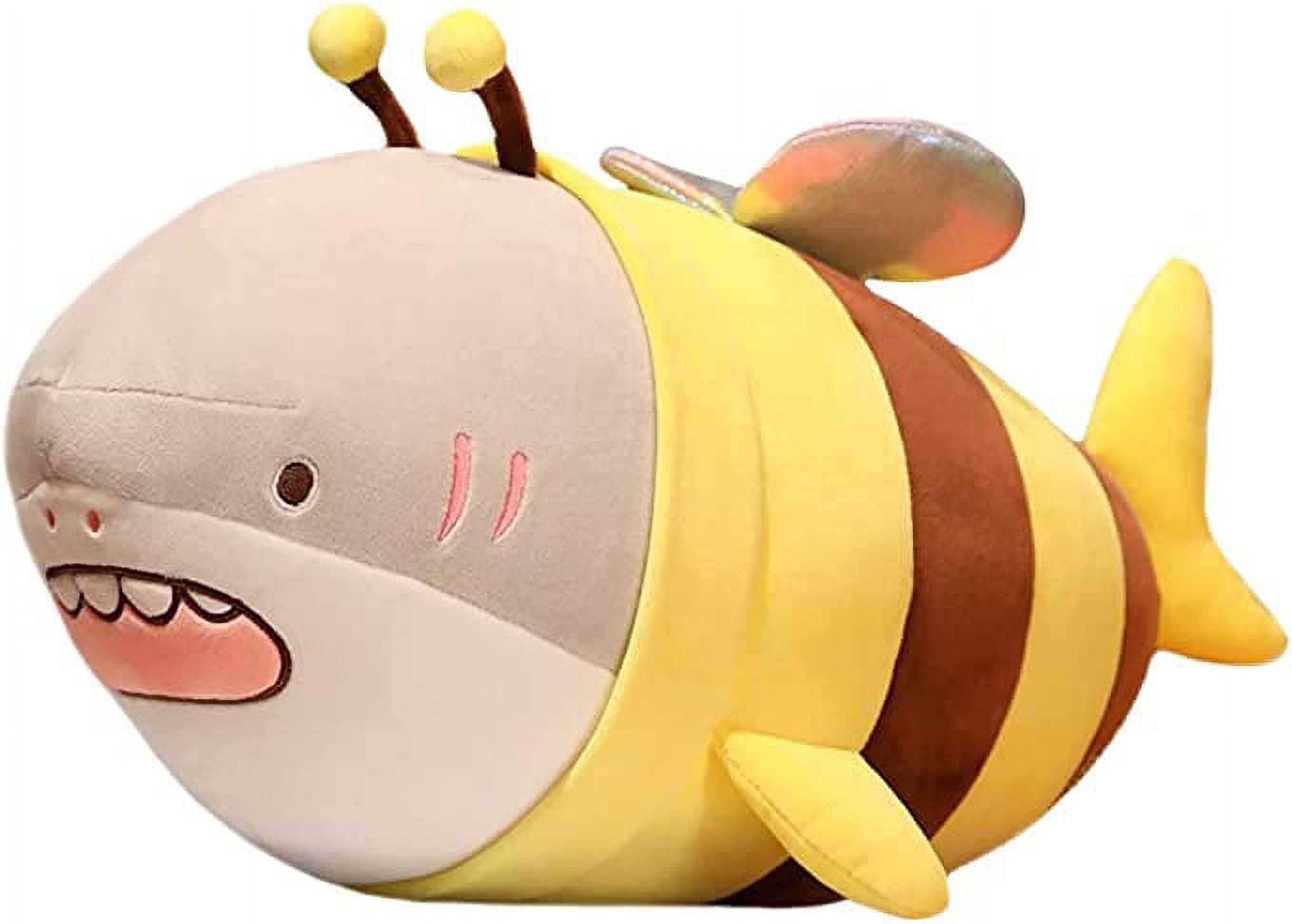 Soft XTEILC Bumblebee Shark Plushie, Cute Stuffed Animal Toy for Kids ...