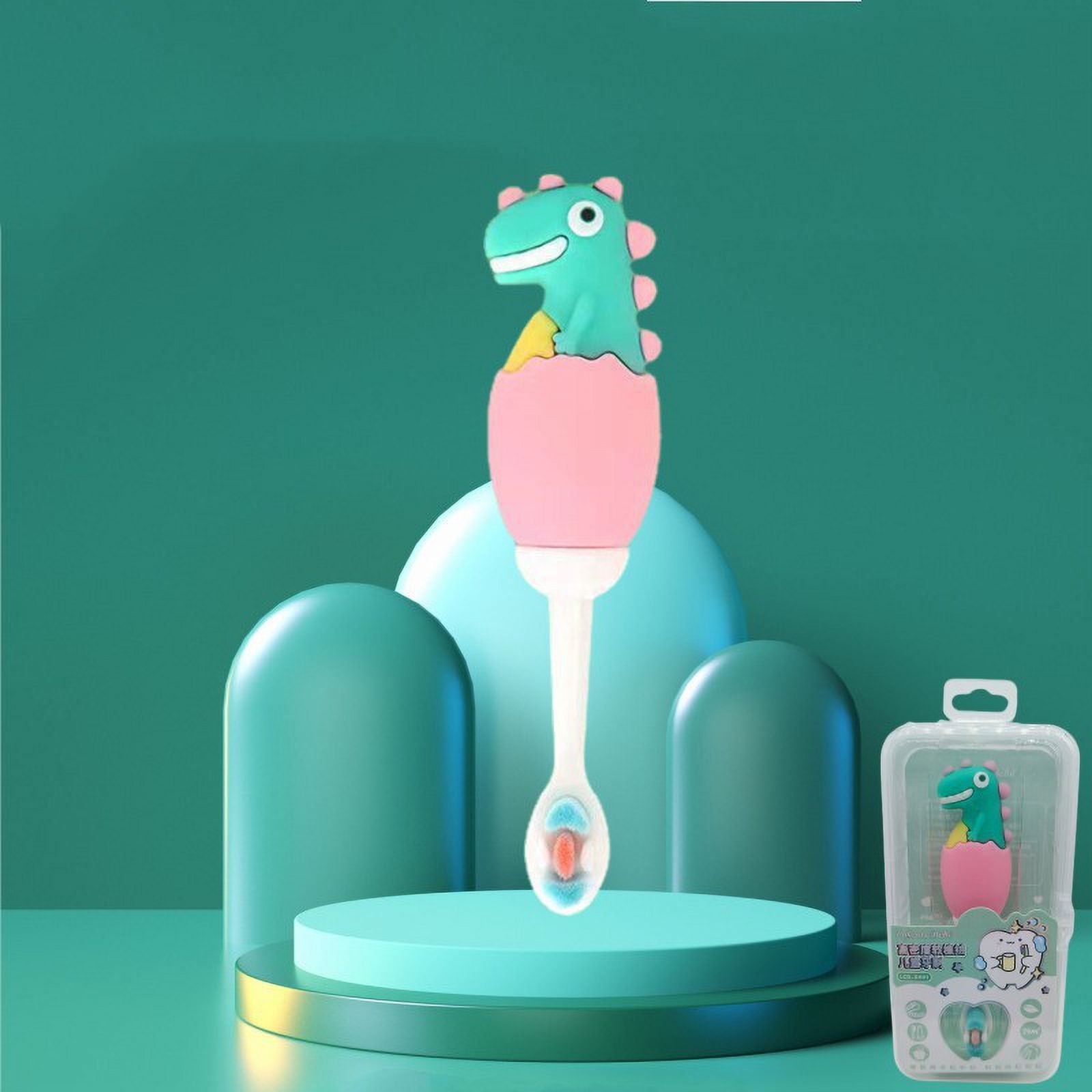 XTEILC Kids Manual Toothbrush Extra Soft Bristle Toddler dinosaur ...