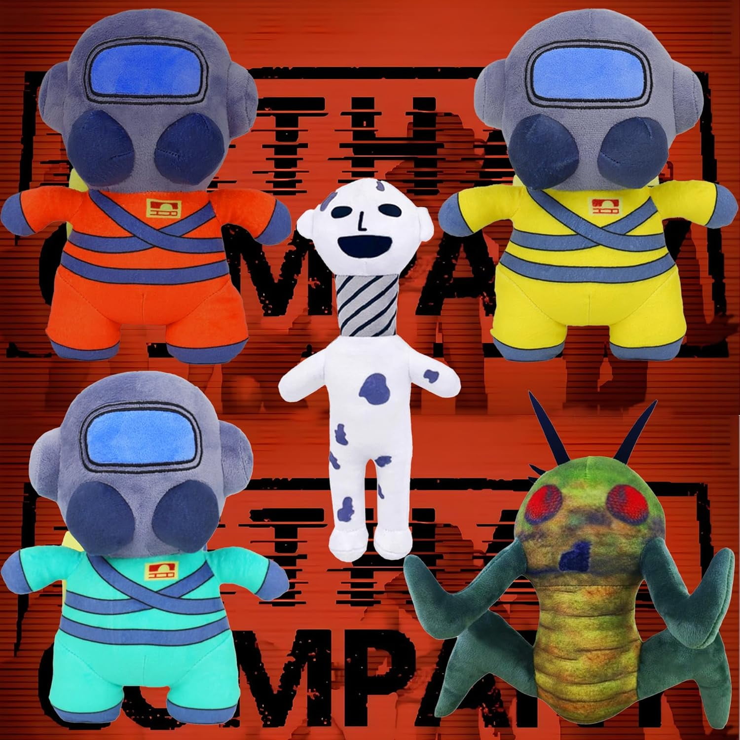 XTEILC Lethal Company Plush Employee Hoarding Bug Coil-Head Plushies ...