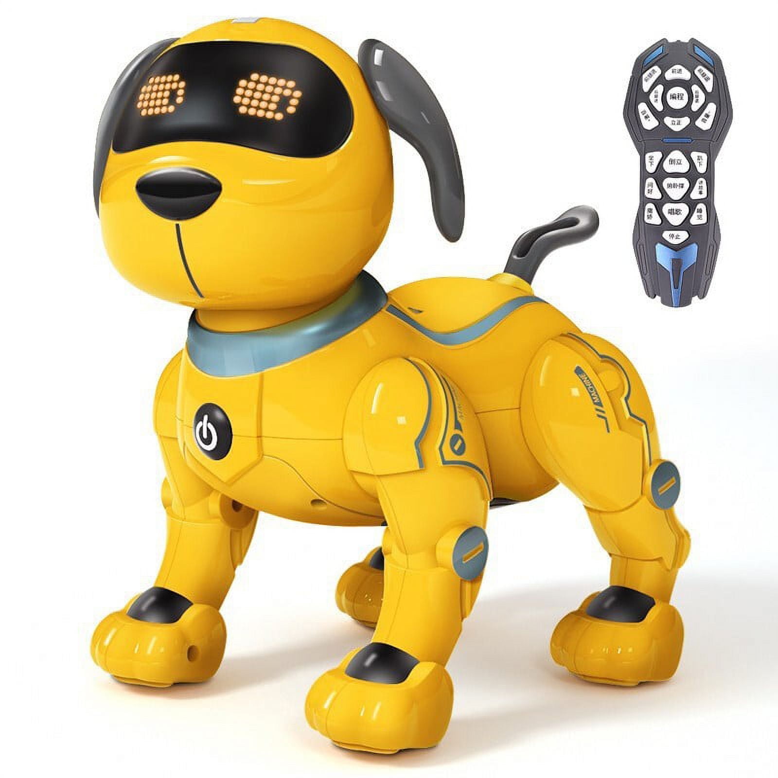 XTEILC Remote Control Dog, RC Robotic Stunt Puppy Voice Control Toys ...