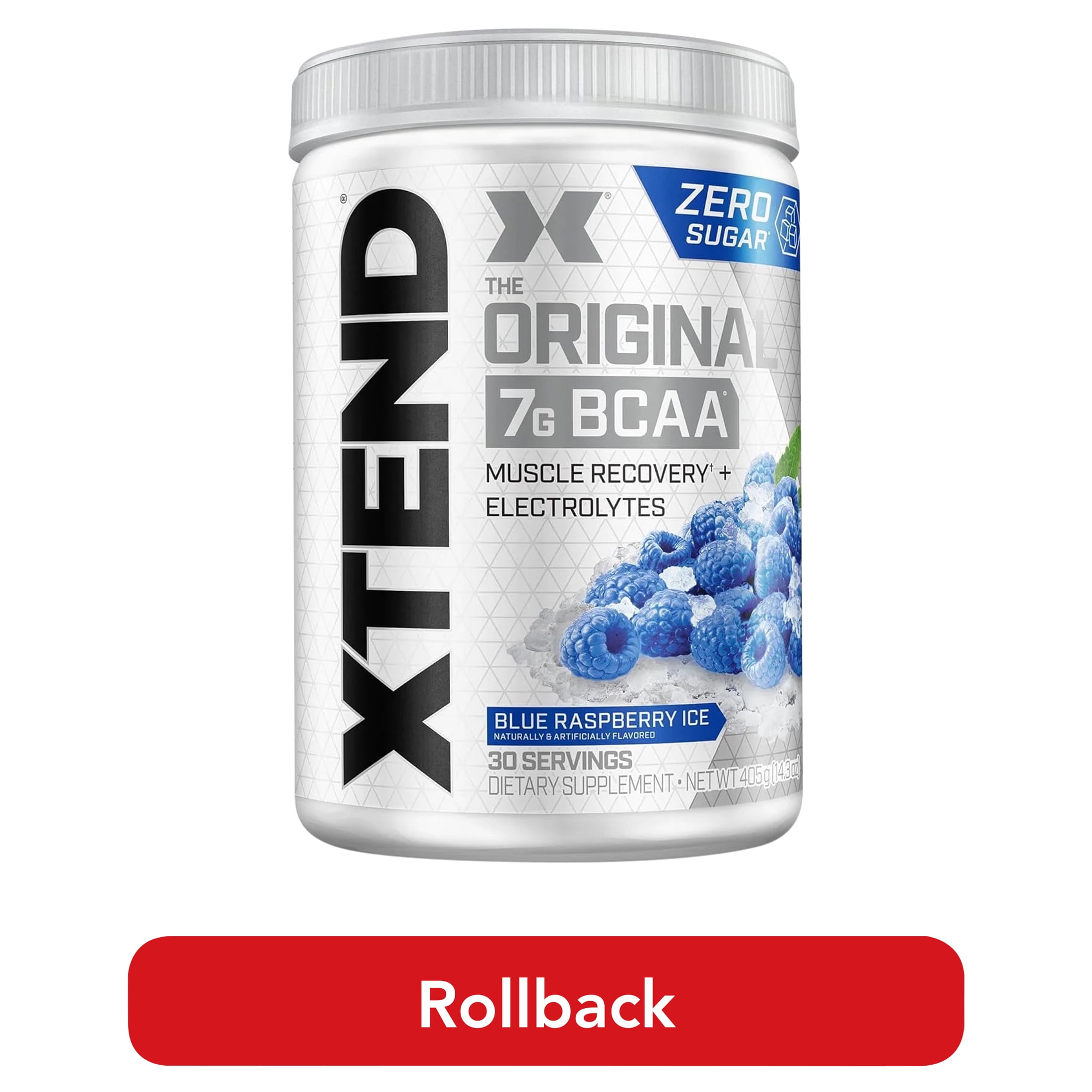 XTEND Original BCAAs |Blue Raspberry Ice | Hydration & Recovery | 30 ...
