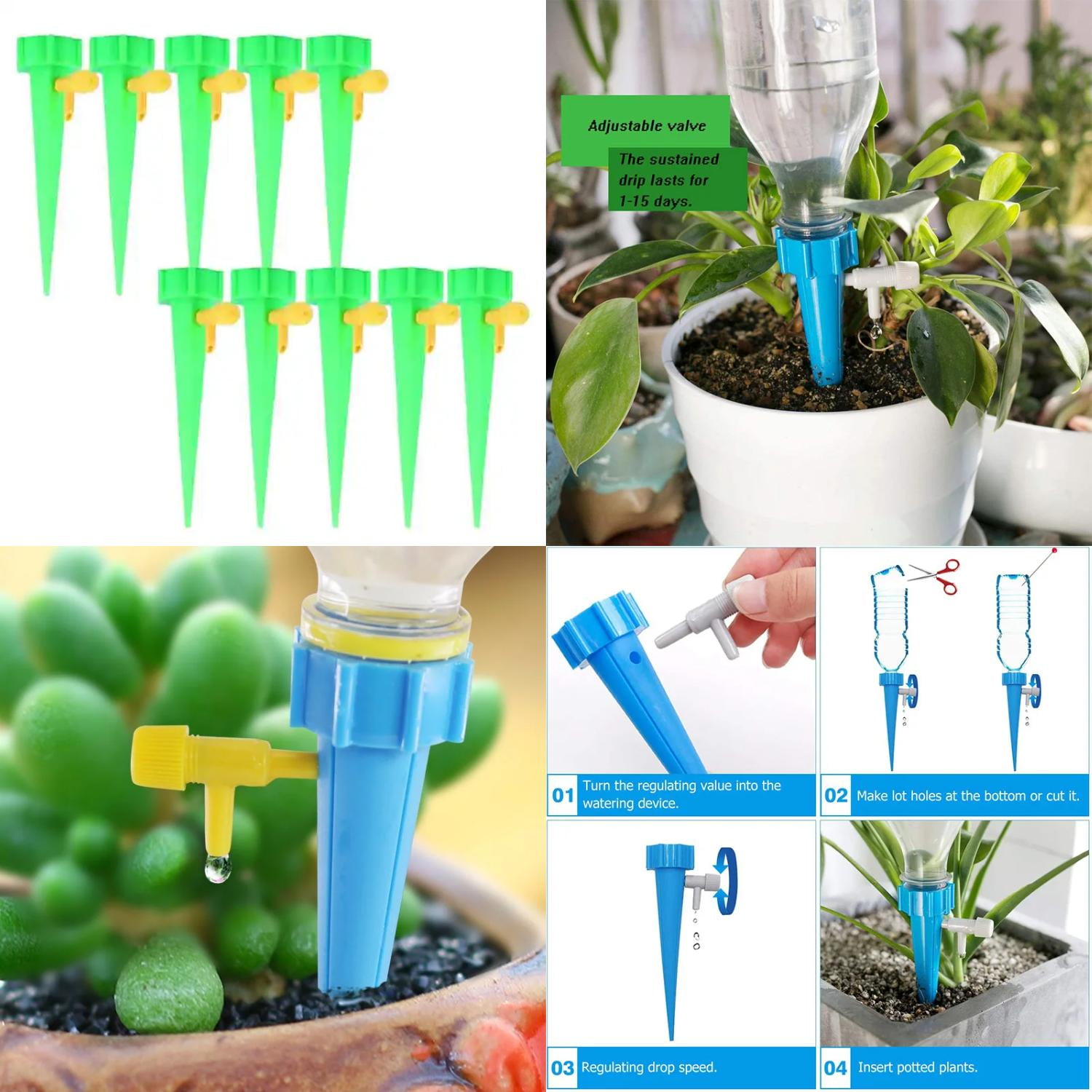 XTEURHD Automatic Watering Device Self-Watering Kits Garden Drip ...