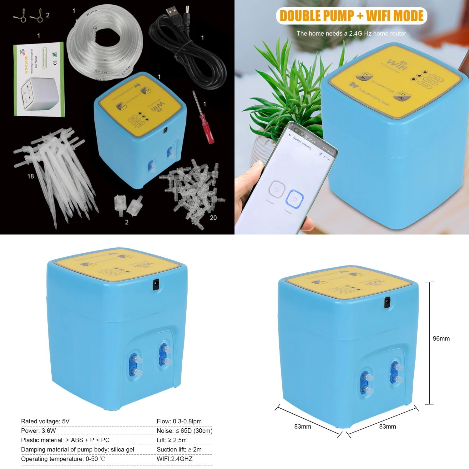 XTEURHD Efficient and Advanced Smart WiFi Dual Pump Drip Timer ...