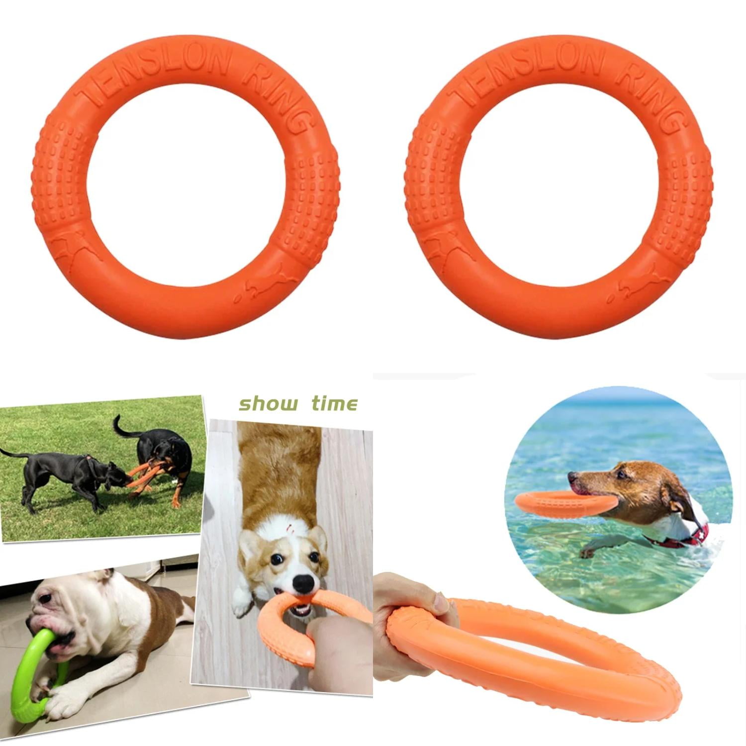 XTEURHD Floating Water Dog Toys Pet Flying Disk Training Ring ...