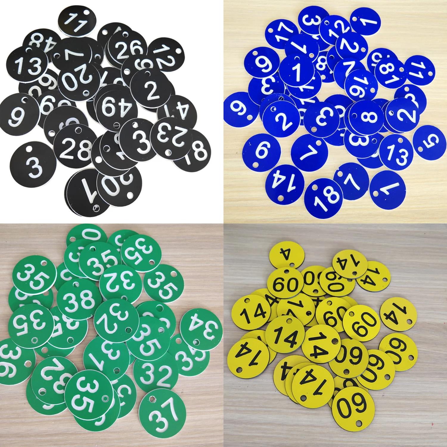 XTEURHD Round Numbered Label Husbandry Farm Beehive Tag Beekeeping Box ...