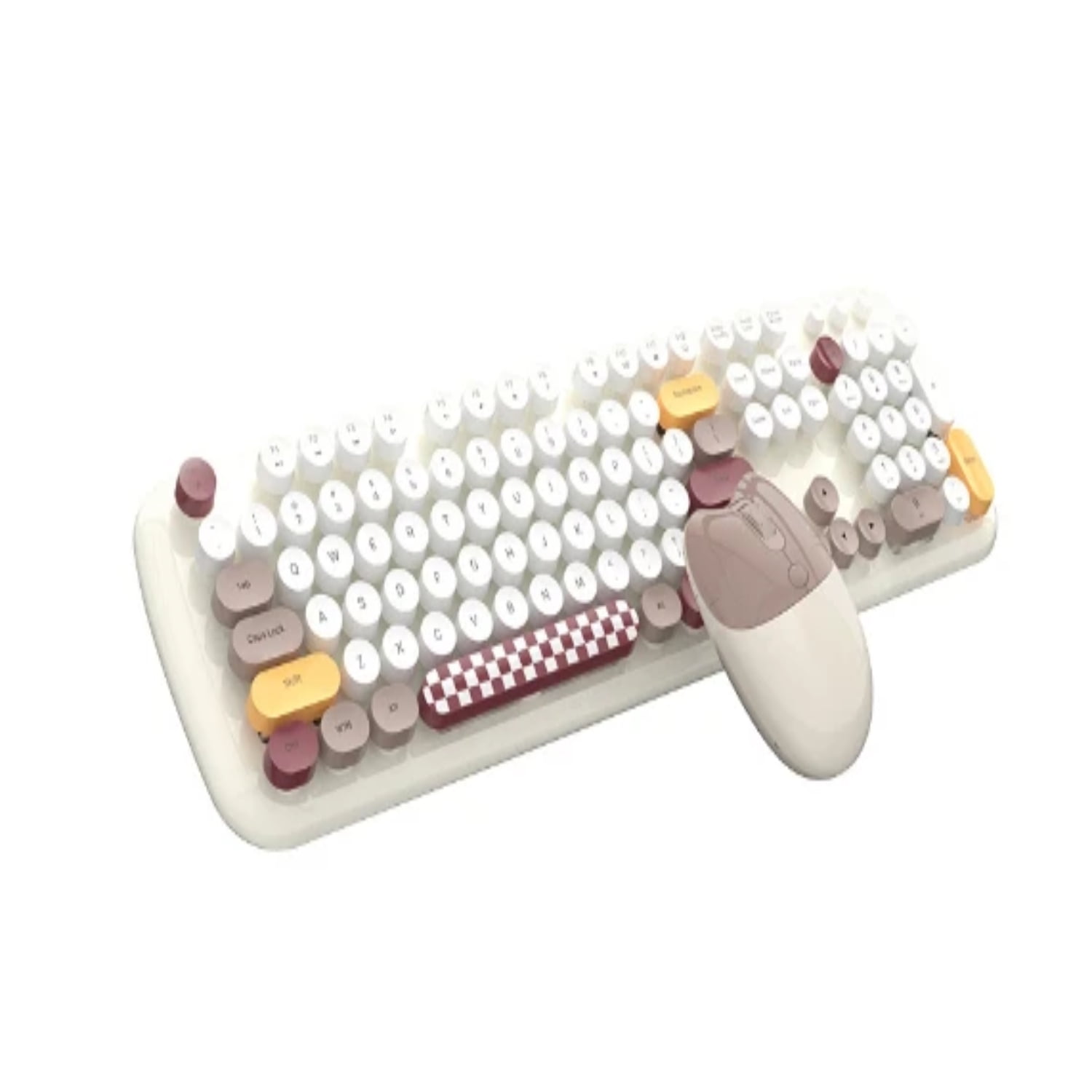 Xtlhsm Full Size Retro Wireless 2 4g Keyboard And Mouse Combo For Windows Os Desktop Laptop Pc