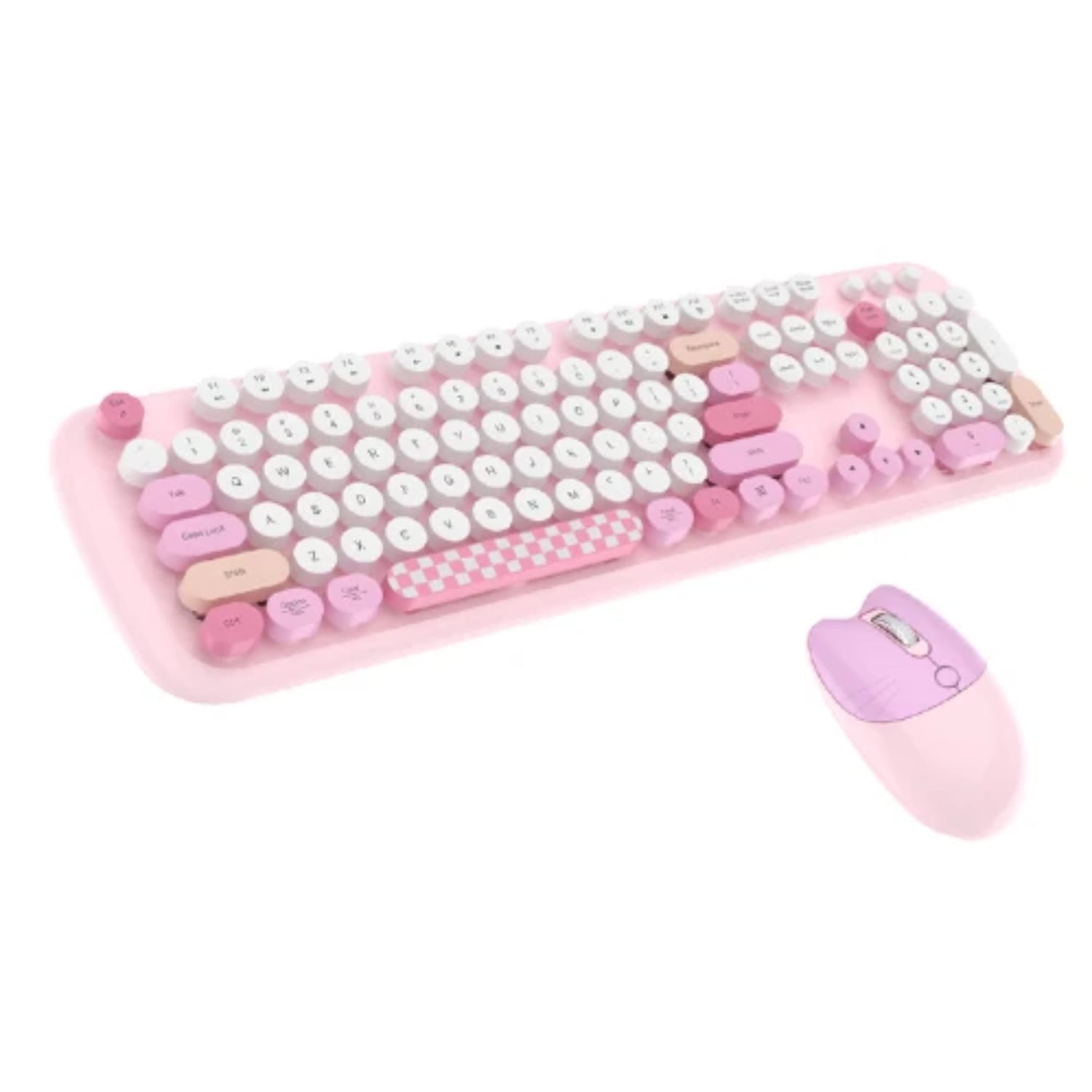 Xtlhsm Full Size Retro Wireless 2 4g Keyboard And Mouse Combo For Windows Os Desktop Laptop Pc