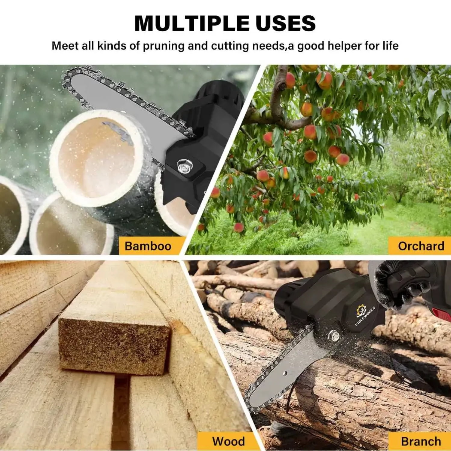 XTLHSM Lightweight and Compact Mini Chainsaw with Powerful German ...