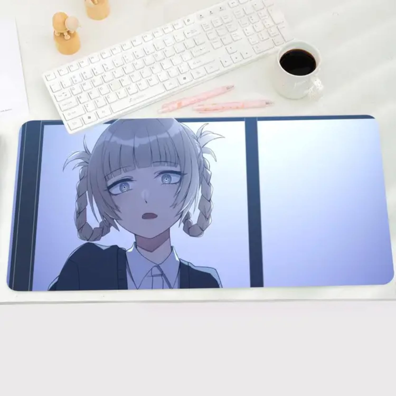 XTLHSM Luxury Anime Gaming Desk Mat and Mouse Pad for Office Computer ...