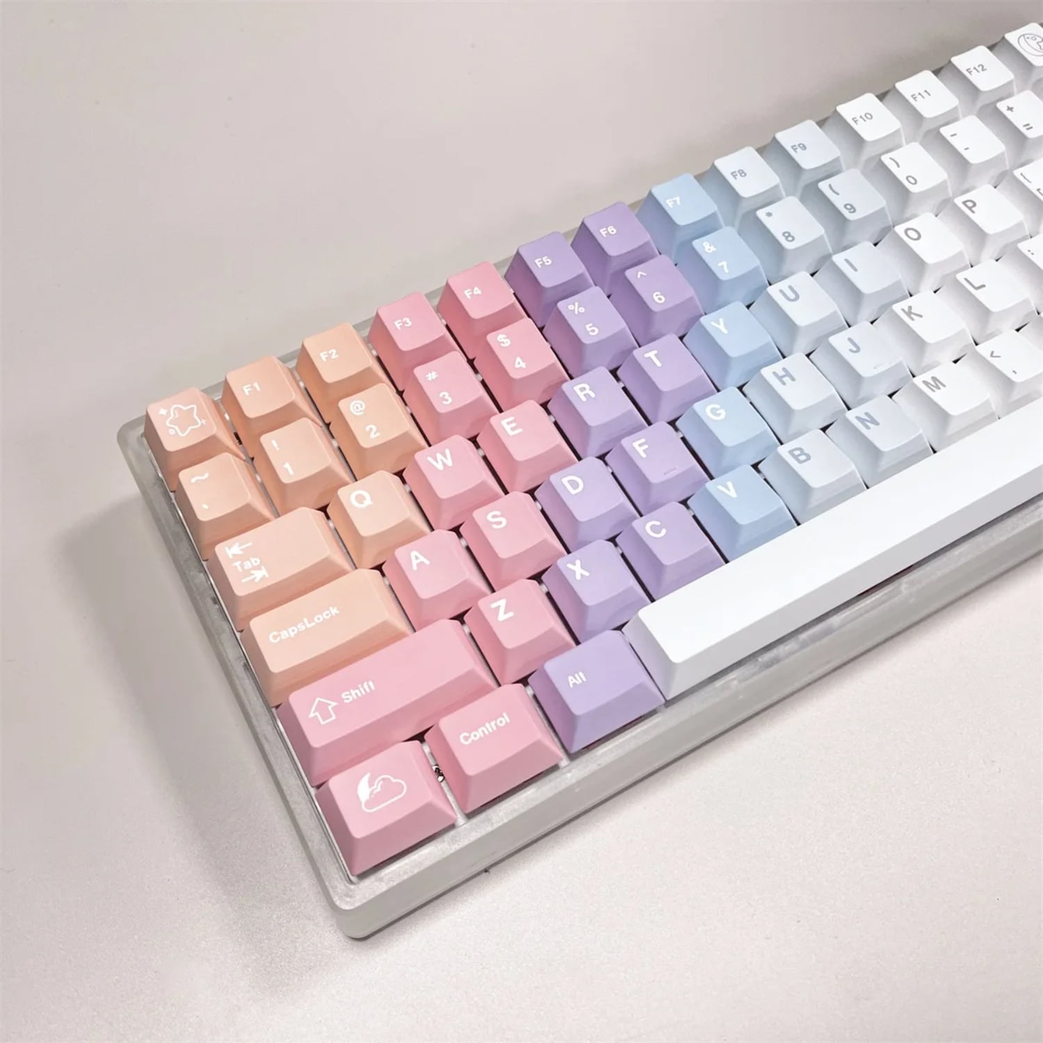 XTLHSM ”Stunning GMK Dreams Gradient Keycaps Set in Cherry Profile for ...
