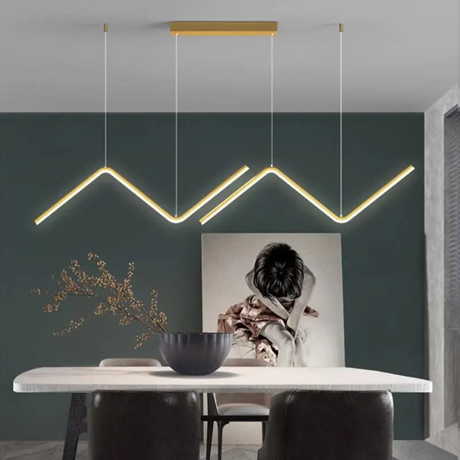 XTLHSM Stylish Modern LED Pendant Lighting Chandelier for Dining ...