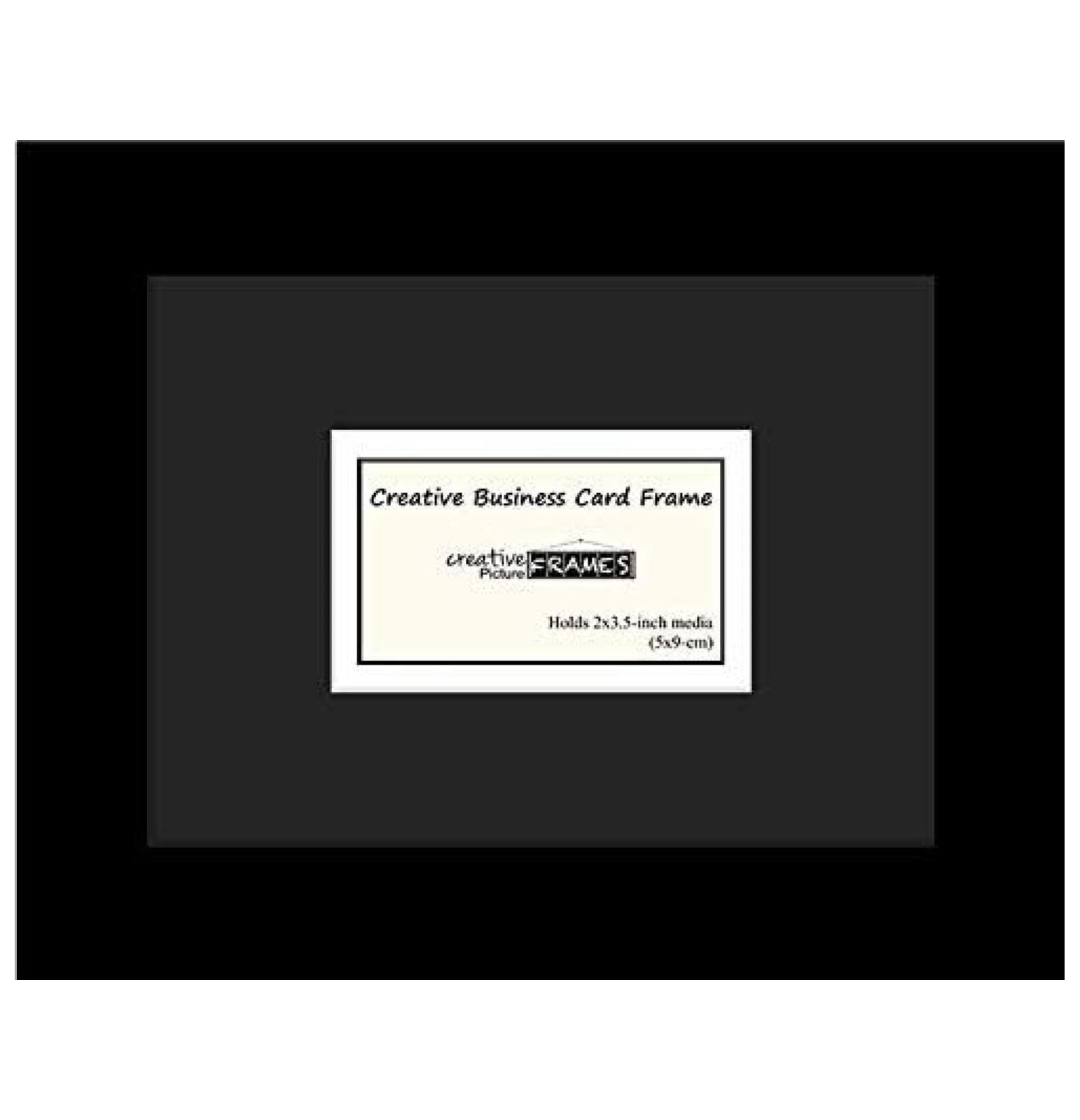 XTLHXJHLCW 1-2" x 3.5" Opening Black Business Card Frame with 6" x 8 ...