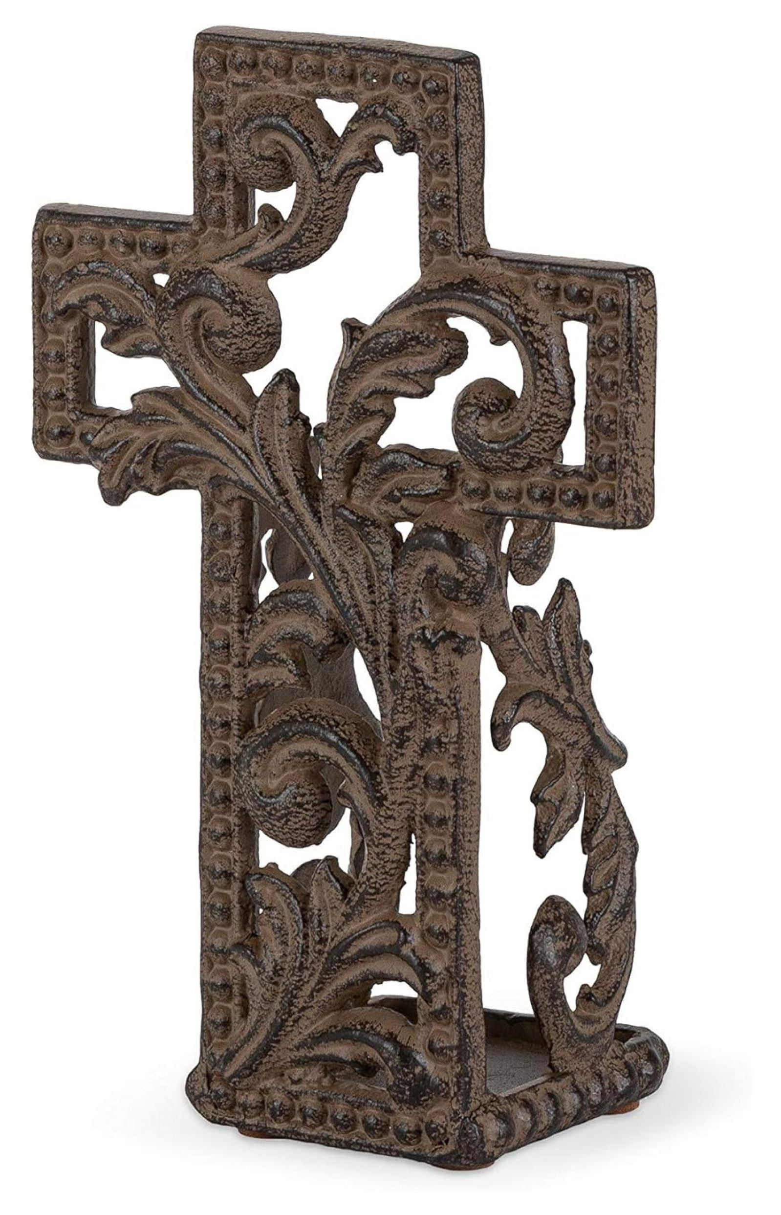 XTLHXJHLCW Metal Acanthus Cross Votive - Walmart.com