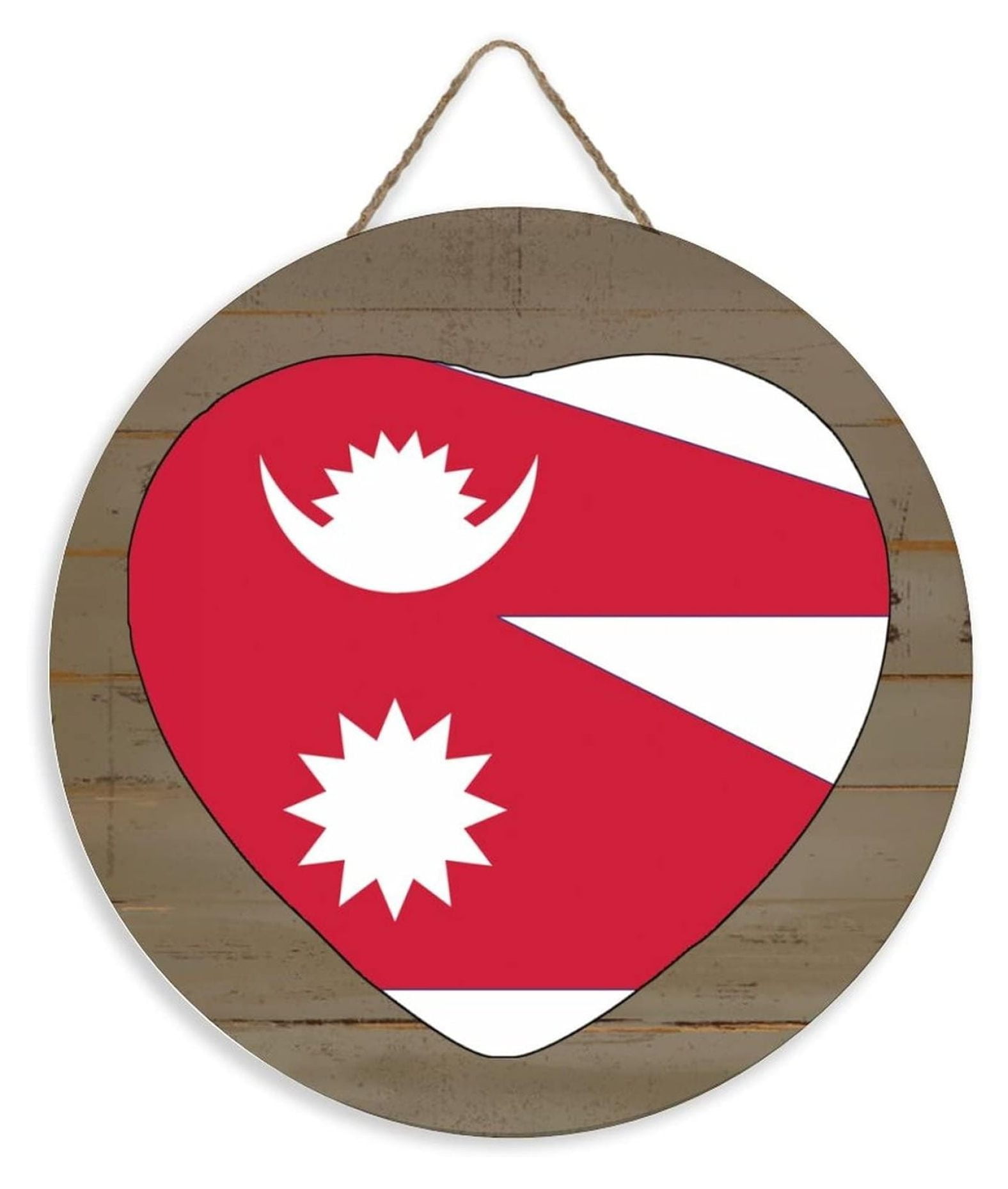 XTLHXJHLCW Nepal Flag Welcome Sign Nepal Front Door Classic Decor for ...