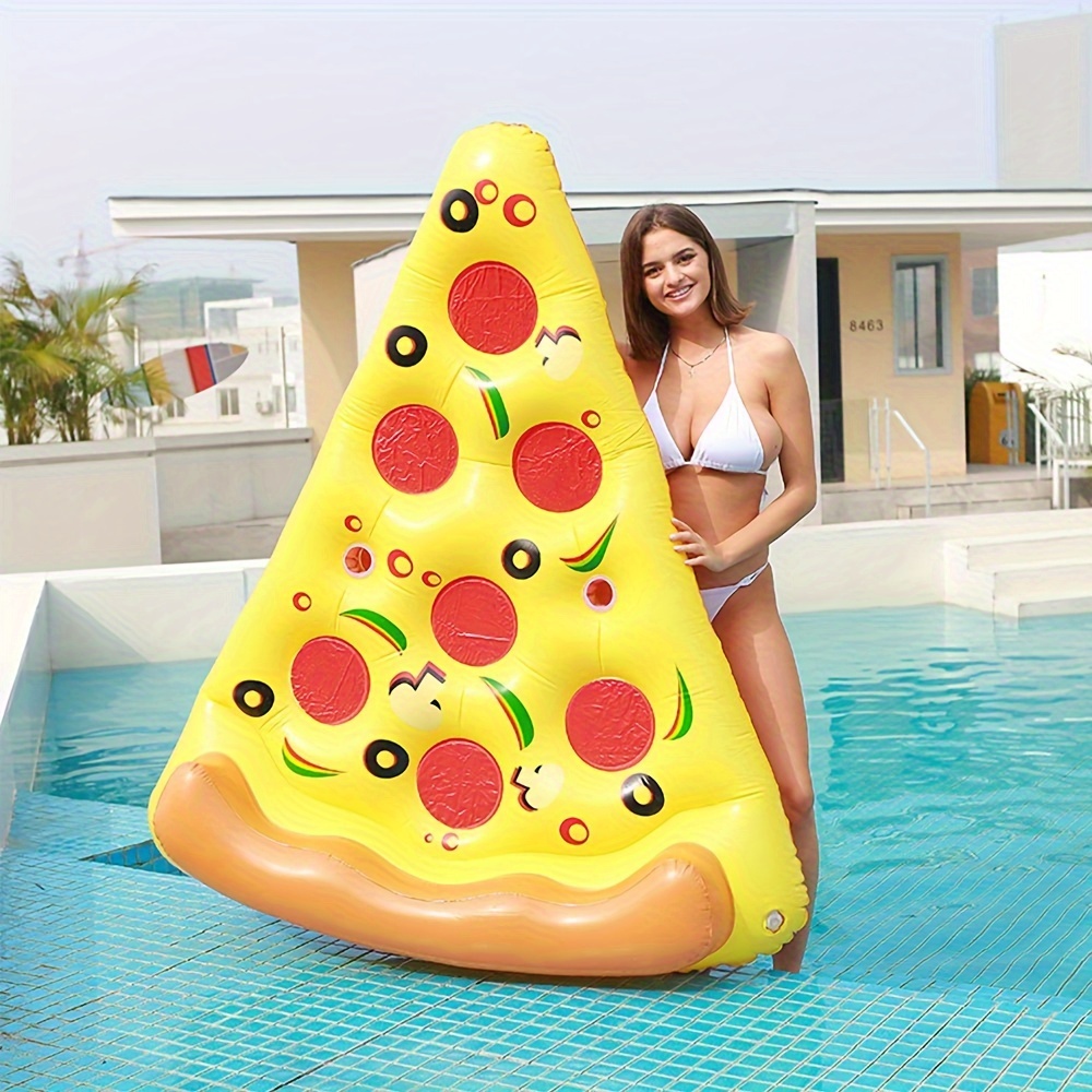 XTMPMY Colorful Giant Inflatable Pizza Pool Float - Durable & Fun for Summer Days - UV-Resistant ...