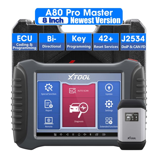 XTOOL A80 Pro Master OBD Reader Scanner, Automotive Diagnostic Tool ...