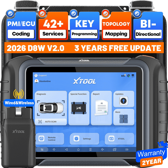 XTOOL D7 Digital Auto Diagnostic Scan Tool, Bi-Directional Car Scanner ...