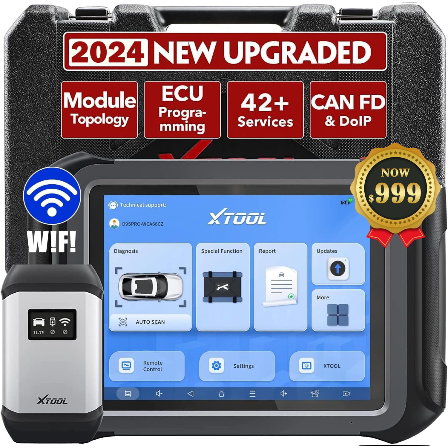XTOOL D9S Pro Automotive Diagnostic Scan Tool[2024 New Upgraded ...