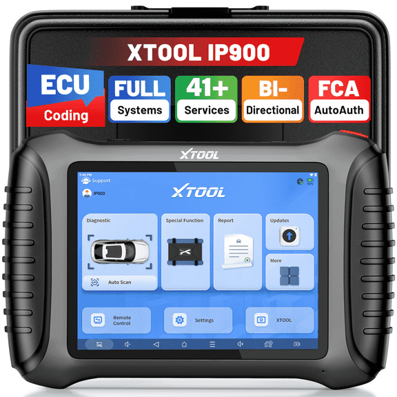 XTOOL IP900BT OBD2 Scanner Diagnostic Tool with 41+Resets, Wireless ...