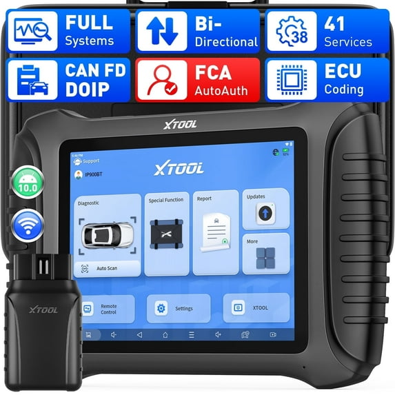 XTOOL IP900BT Automotive OBD2 Scanner Wireless Bidirectional Scan Tool ...