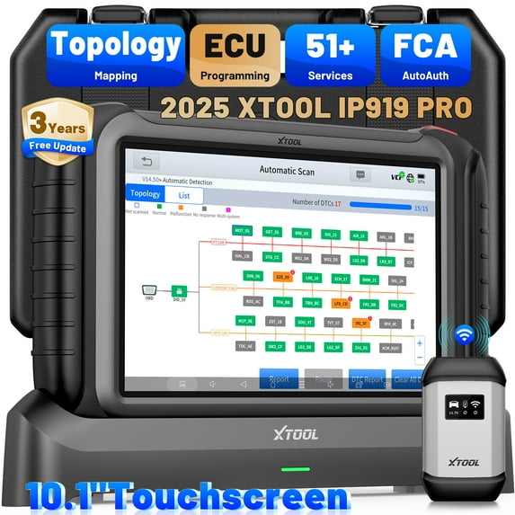 XTOOL IP919 PRO Automotive OBD2 Scanner Diagnostic Tool Bidirectional Scan Tool with J2534 ...