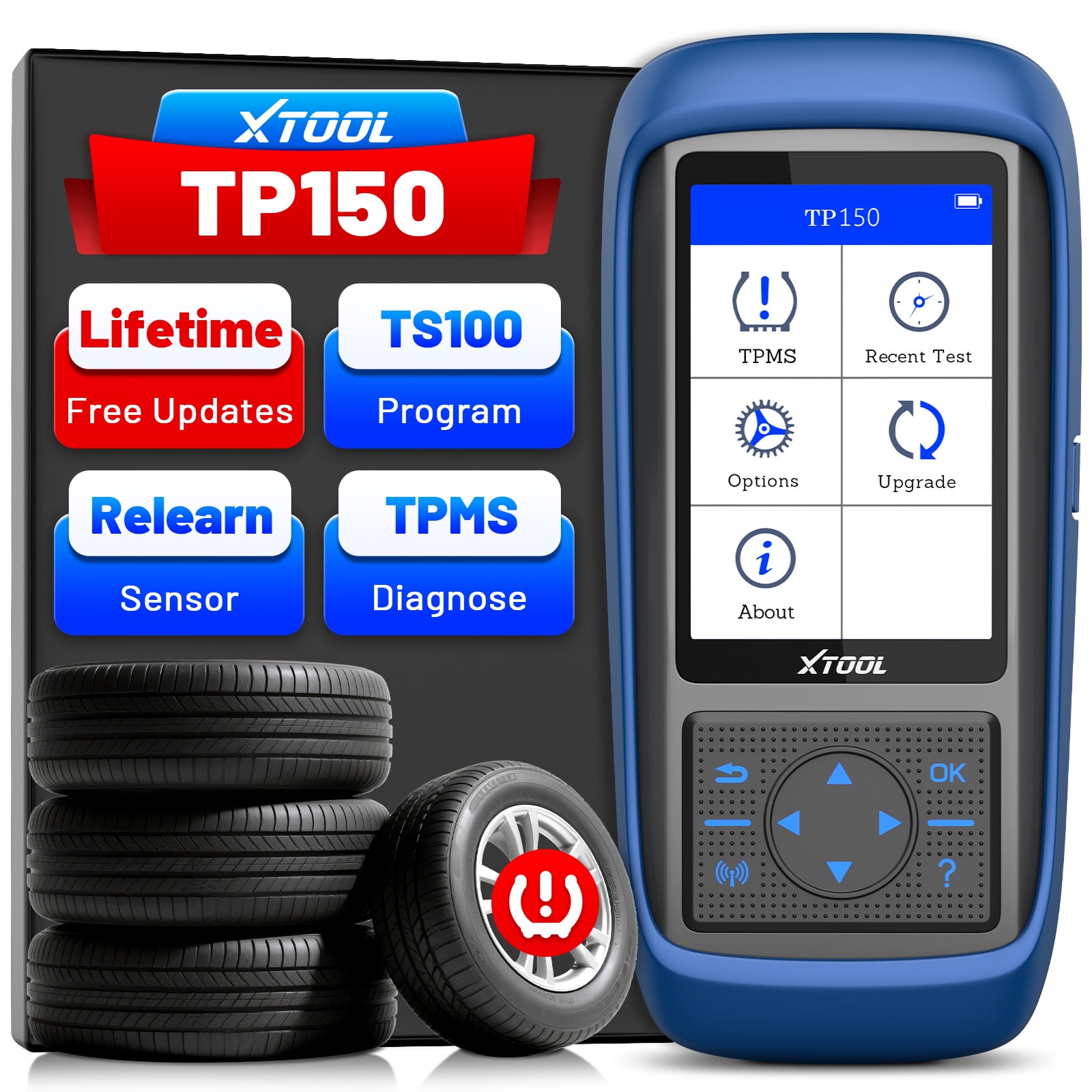 XTOOL TP150 TPMS Programming Tool Universal TPMS Relearn/Reset/Activate ...