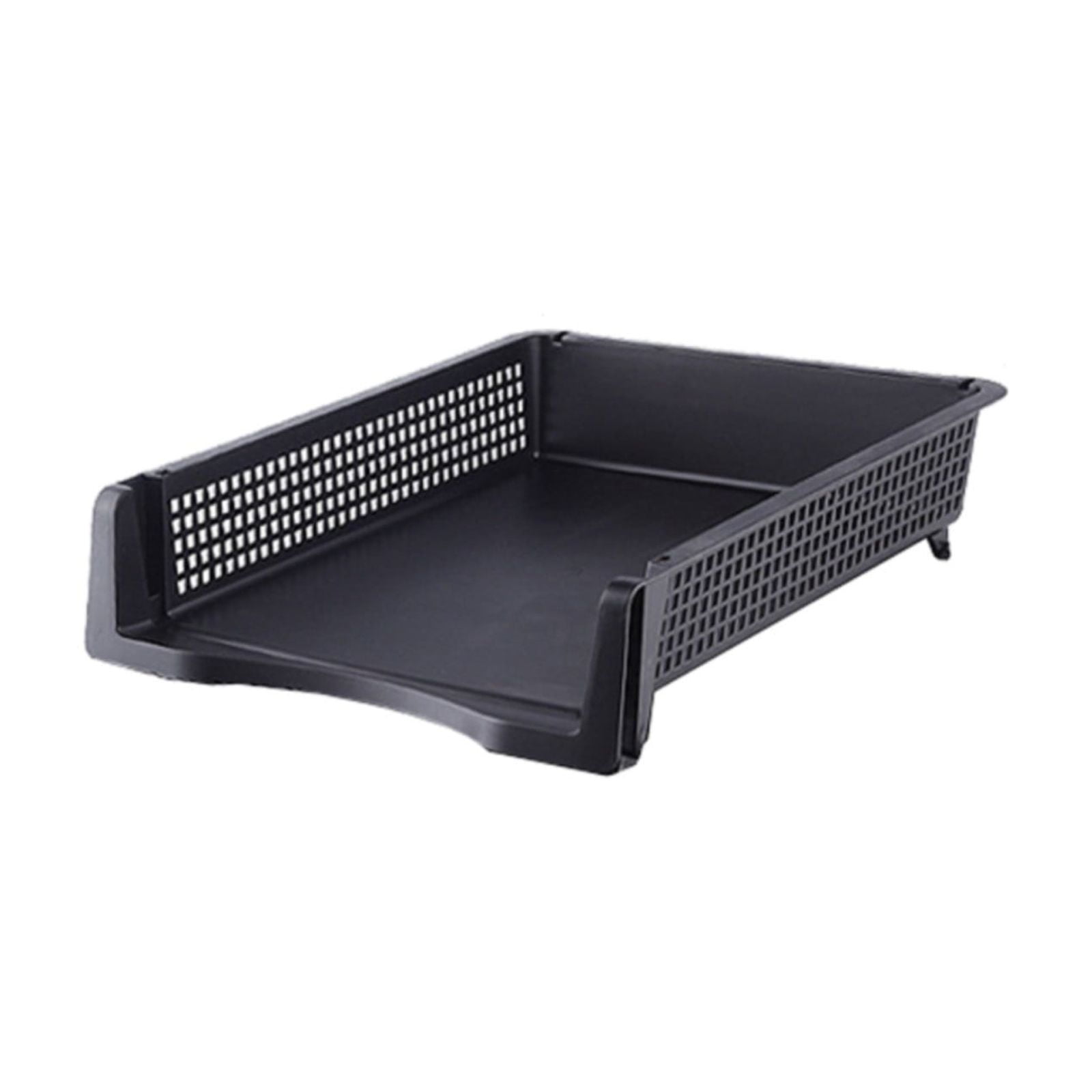 XTORKIT File Box Desktop Document Organizer Stackable Laminated Plastic ...