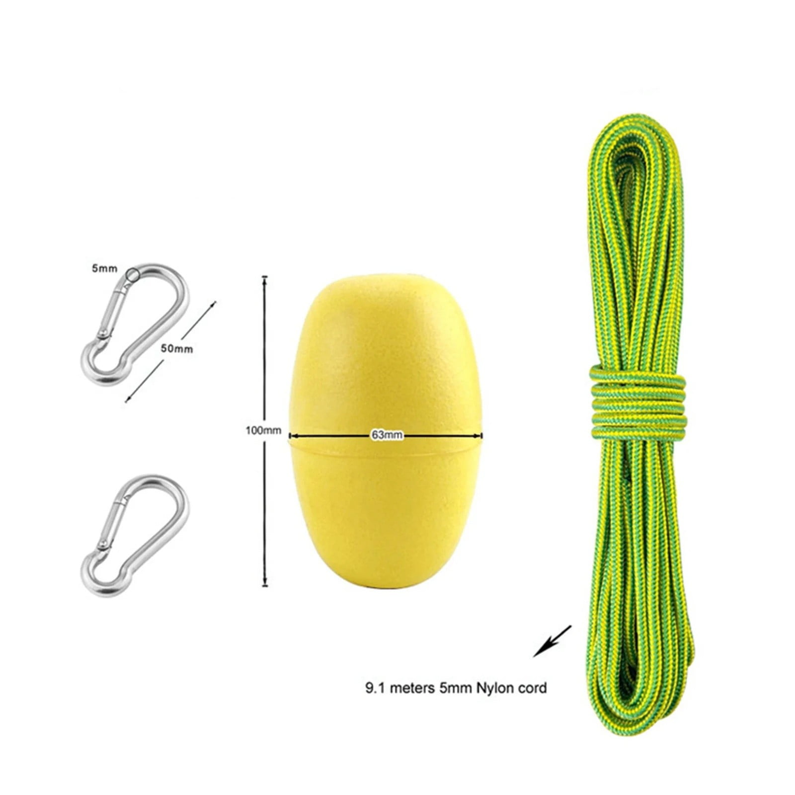 XTORKIT Heavy Duty Float Rope for Kayak Tow Line with Marker Buoy Pvc ...