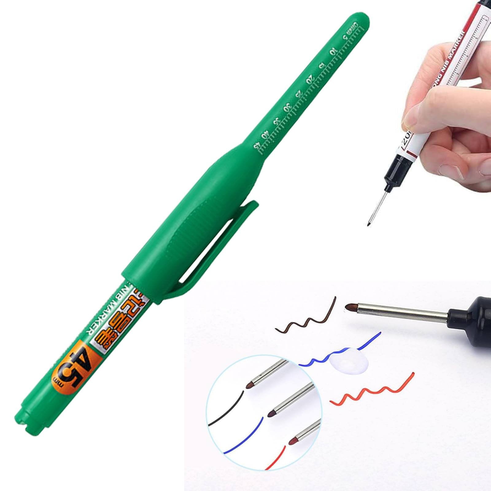 XTORKIT Long Head Deep Hole Marker Pens, Long Nib Sharpie Markers ...