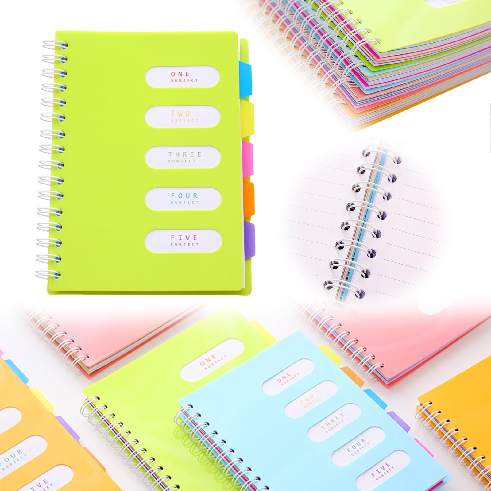 XTORKIT Notebooks for Work,Journaling Notebooks,5 Subject Notebook ...